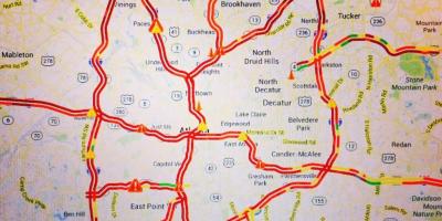 Atlanta mapa Mapas de Atlanta (Estados unidos de América)